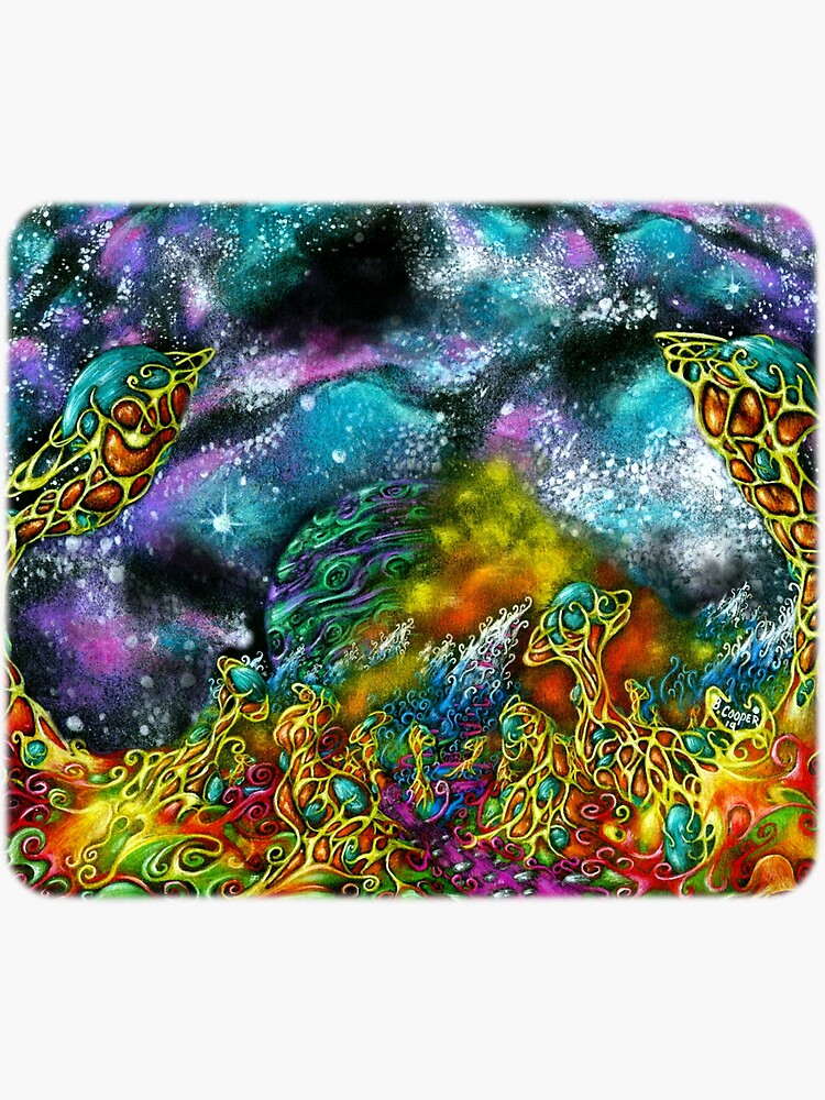 "Inward Space" Sticker for Sale by BCooperArt | Redbubble