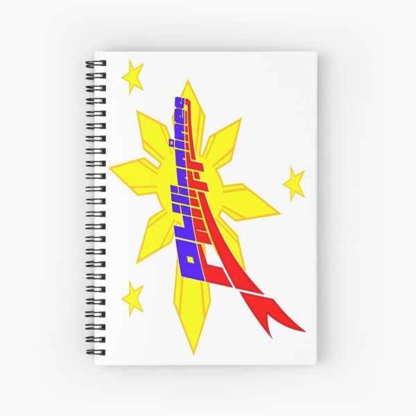 "Philippines Symbol Proud to be Pinoy Logo" Spiral Notebook for Sale by ...