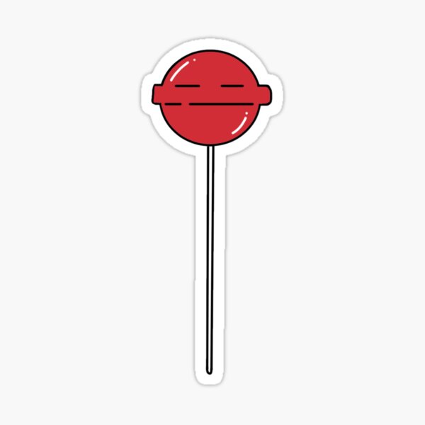 "Red Sucker Lollipop " Sticker for Sale by Joyrosas | Redbubble