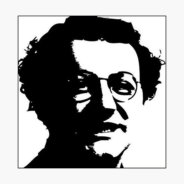 Impression Photo Coluche Portrait En Noir Et Blanc Par Ez2love