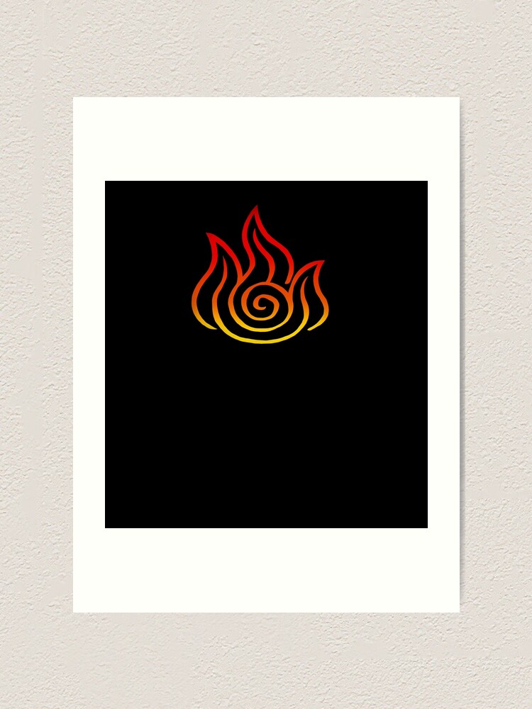 "Firebending logo" Art Print for Sale by AlphaOfThePack | Redbubble