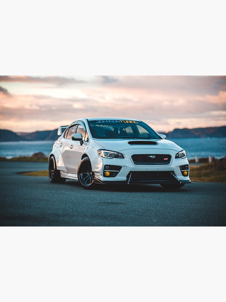Wrx Sti Car In Sunset Canvas