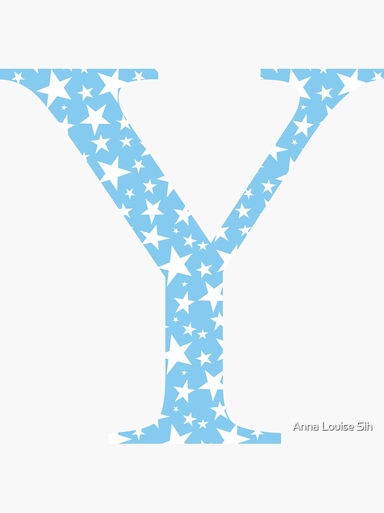 "Upsilon Stars Light Blue" Sticker by alsih | Redbubble