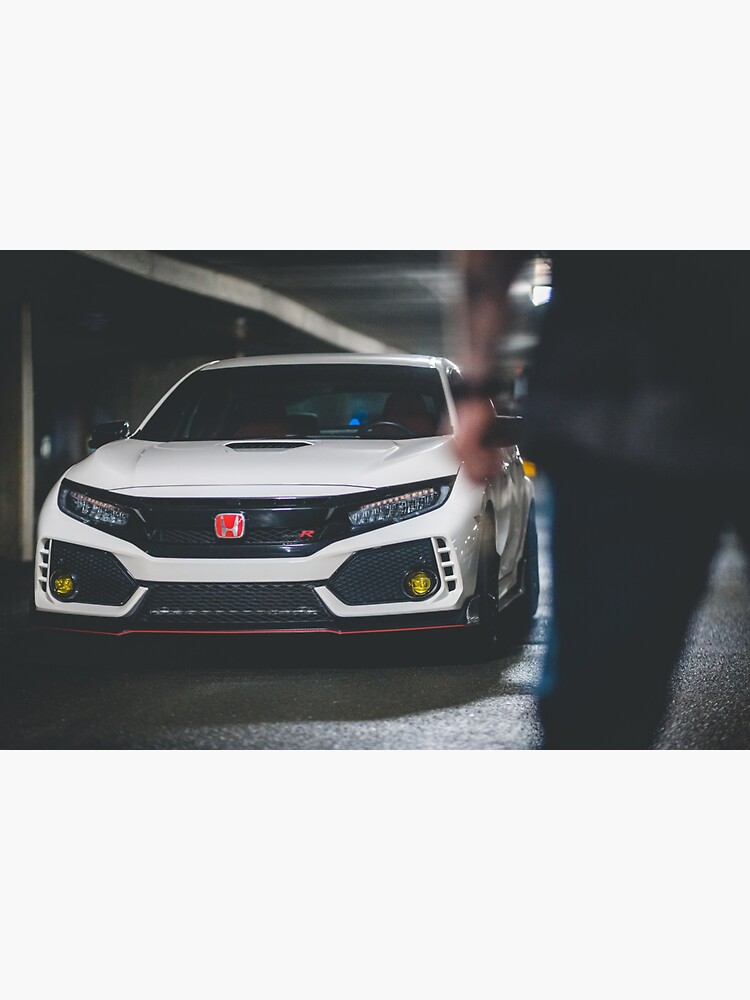 "white type r at night sports car" Sticker for Sale by erikallen920 ...