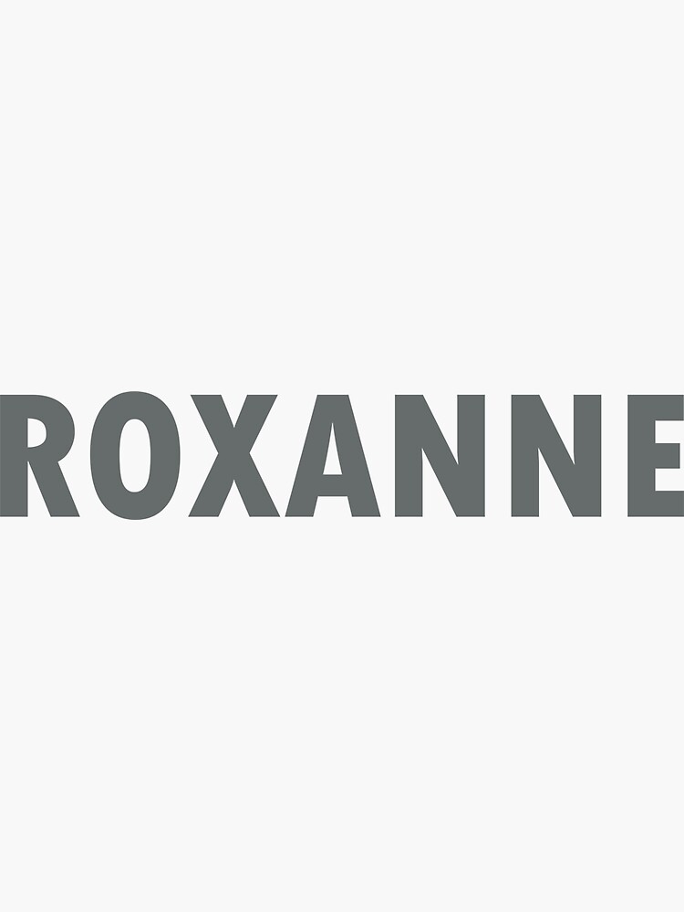 "ROXANNE Design" Sticker by patrick-aus | Redbubble