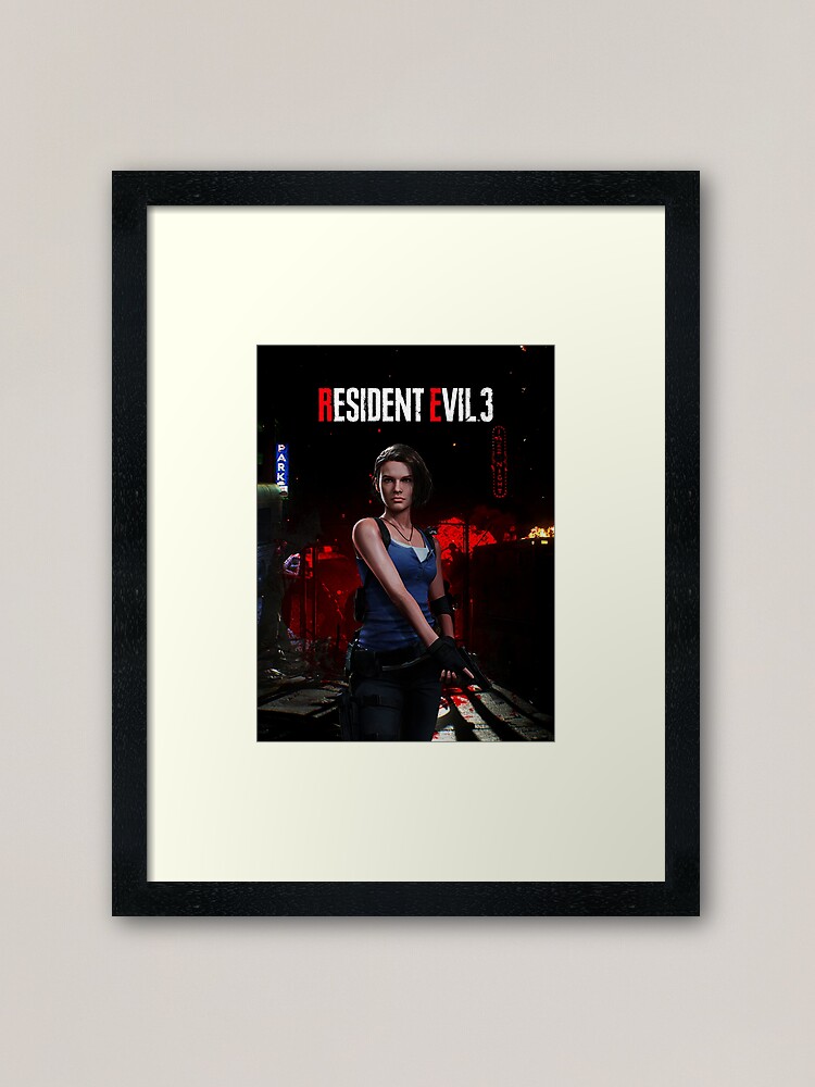 "Resident Evil R3MAKE - Jill" Framed Art Print by Robcyko | Redbubble