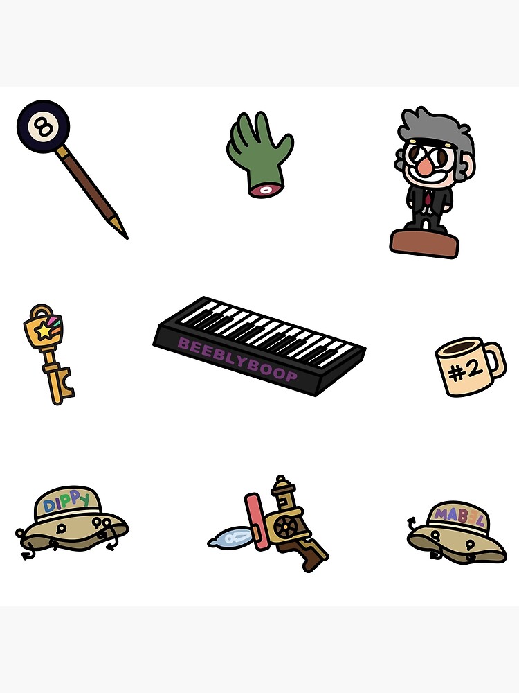 "Gravity Falls Items #2" Poster for Sale by joseanaya | Redbubble