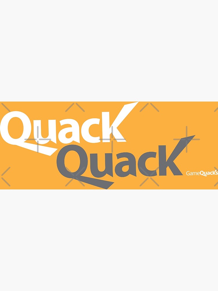 "Quack Quack" Poster by GameQuacks | Redbubble