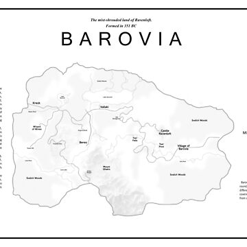 "Minimalist Barovia Ravenloft Map" Poster for Sale by Kiel Chenier ...