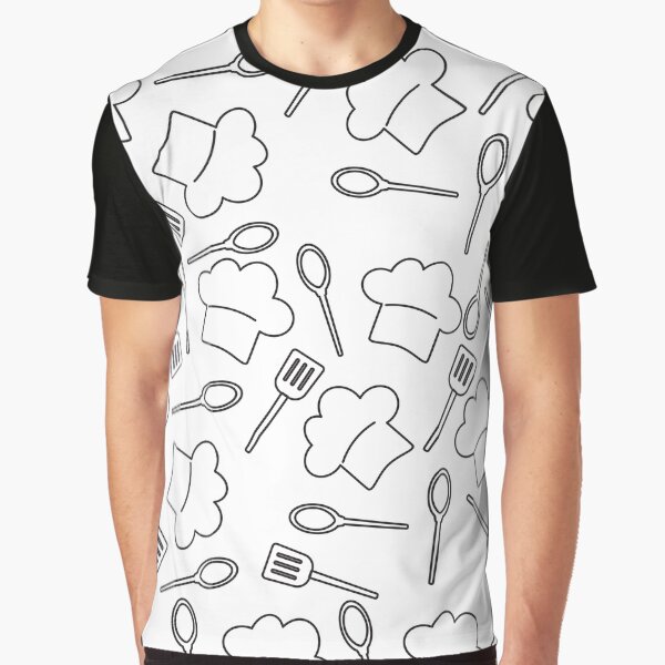 "Cooking Theme Pattern" T-shirt for Sale by sigdesign | Redbubble ...