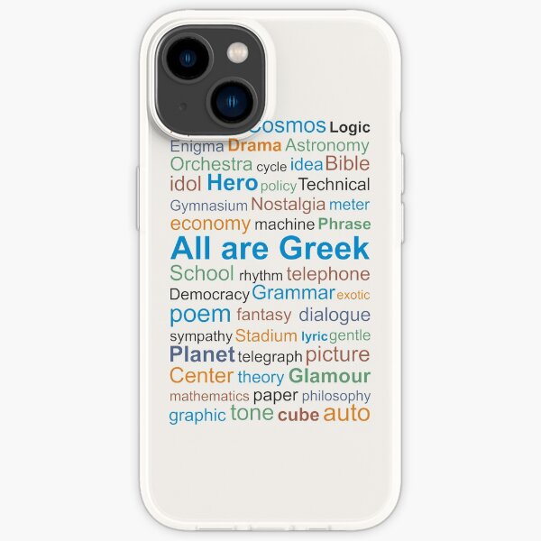 "All are Greek / English words came from Greek language " iPhone Case ...