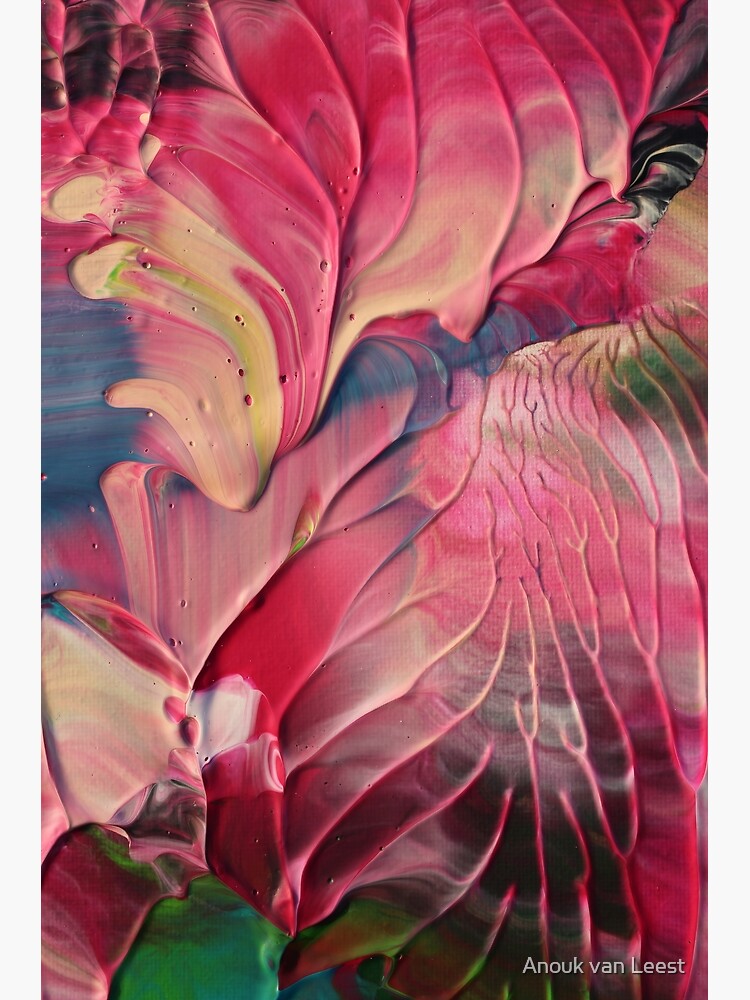 "Big Pink Paint Drip" Poster by AnoukvanLeest | Redbubble