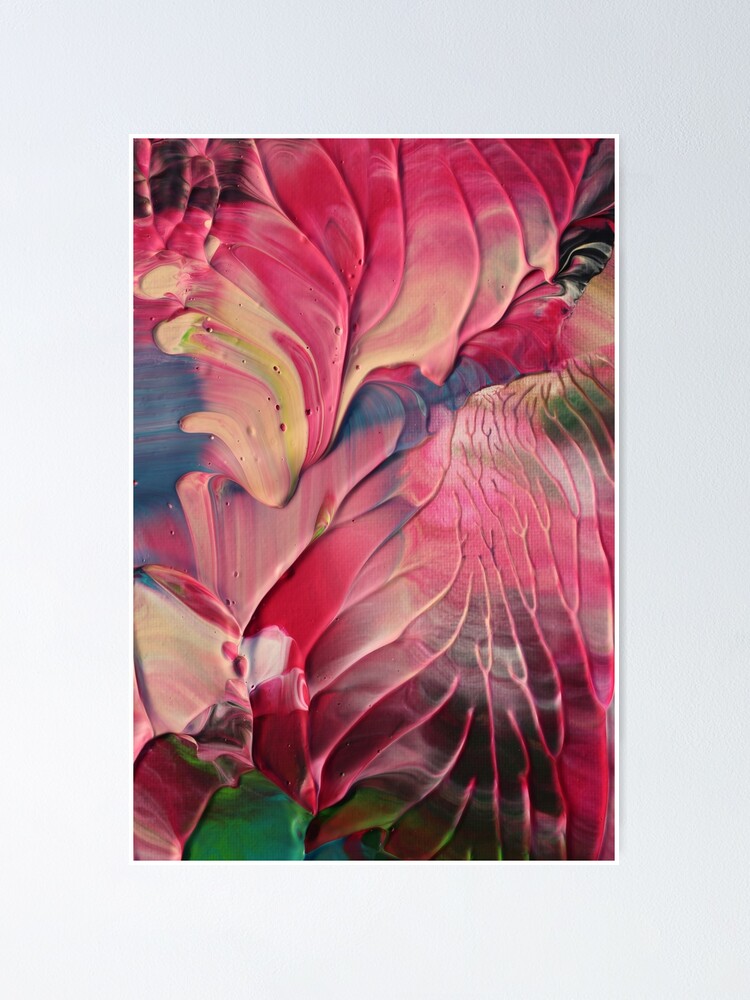 "Big Pink Paint Drip" Poster by AnoukvanLeest | Redbubble
