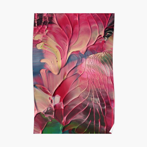 "Big Pink Paint Drip" Poster by AnoukvanLeest | Redbubble
