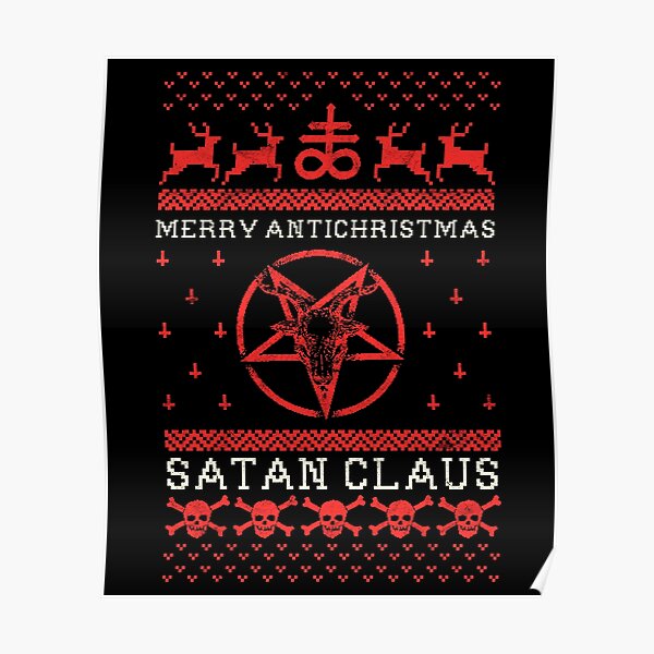 "Anti Christmas Satan Baphomet Tarot Metal Satanic Devil Gift design ...