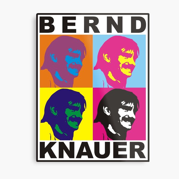 "Bernd Knauer - Popart" Metallbild von wikingershirts | Redbubble