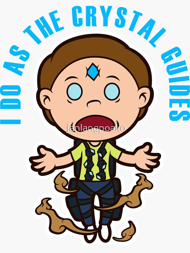 "Death Crystal Morty" Sticker by janlangpoako | Redbubble