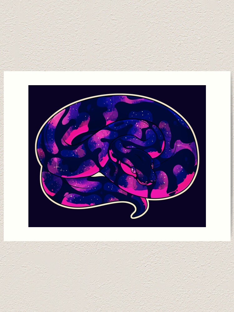 "Galaxy Ball Python" Art Print by cargorabbit | Redbubble