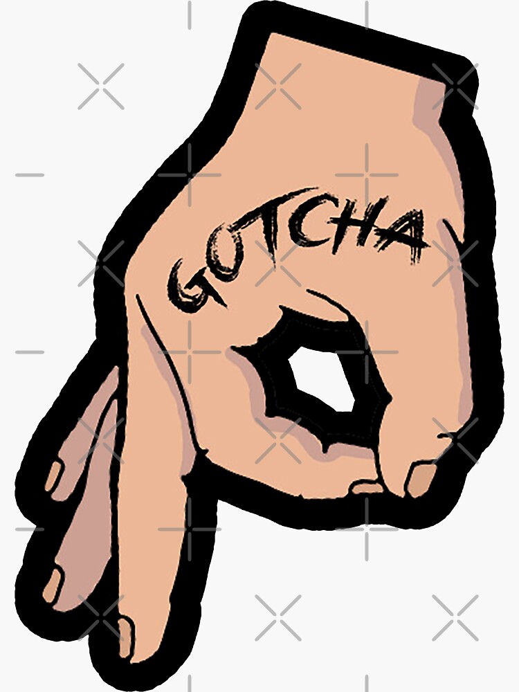 "Gotcha Hand" Sticker for Sale by unionpride | Redbubble