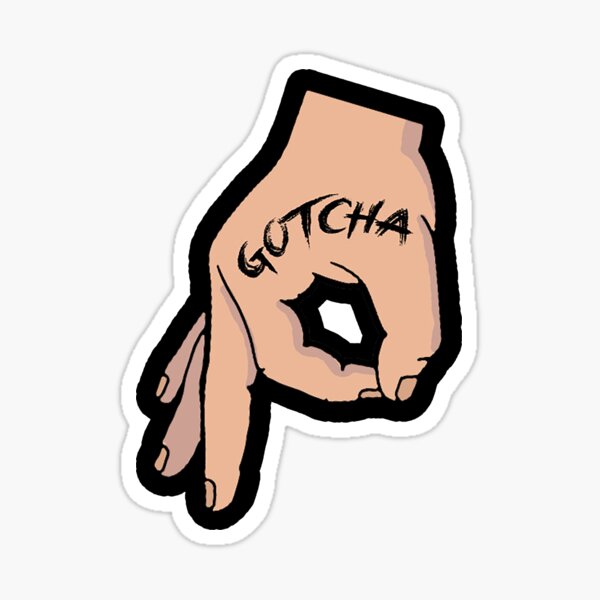 "Gotcha Hand" Sticker for Sale by unionpride | Redbubble