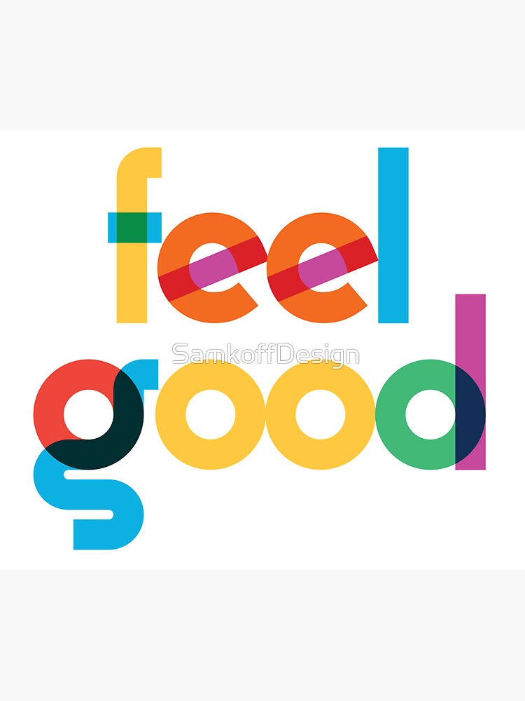 "feel good" Sticker by SamkoffDesign | Redbubble