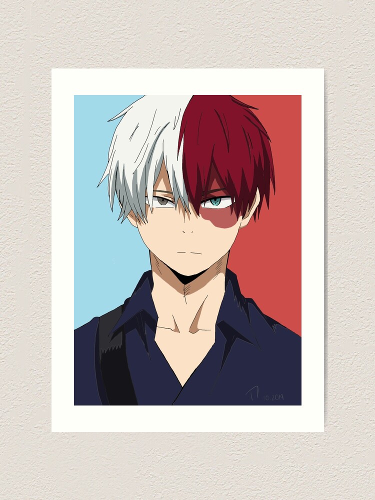"Todoroki Shouto My Hero Academia" Art Print for Sale by MLBLNR | Redbubble