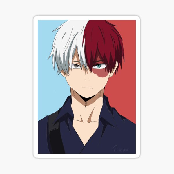 "Todoroki Shouto My Hero Academia" Sticker for Sale by MLBLNR | Redbubble