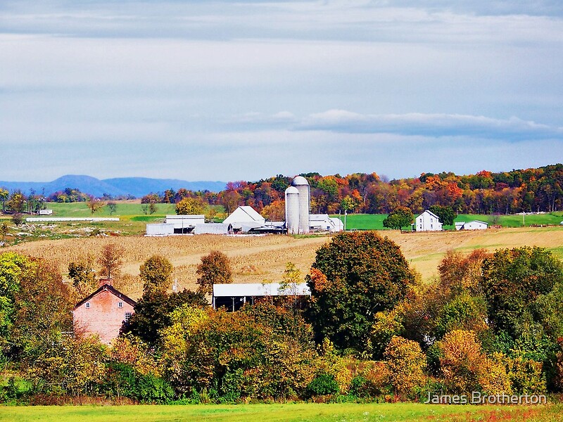 "The Farm In Autumn" by James Brotherton | Redbubble