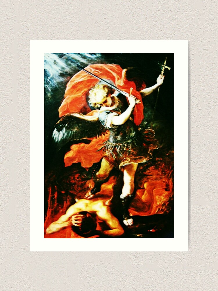 "Michael Archangel by Claudio Coello | Saint Michael Defeats Satan" Art ...