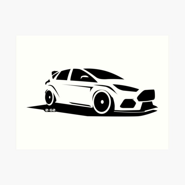 "0-60 Ford Focus RS Mk3" Art Print for Sale by 0-60artwork | Redbubble