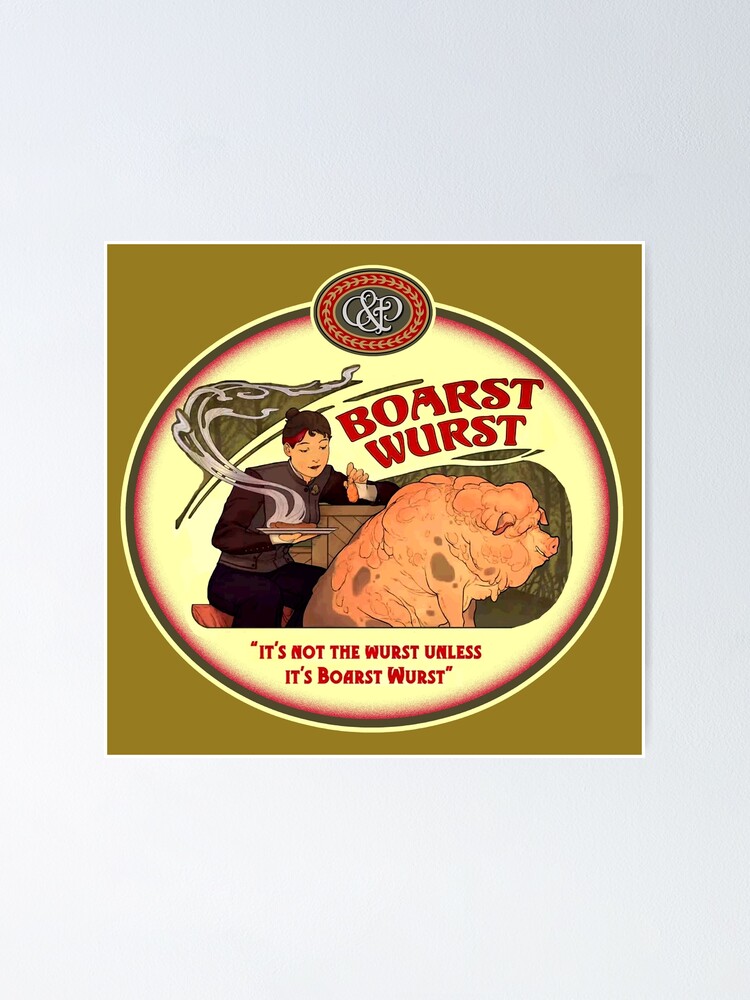 "C&P Boarst Wurst" Poster for Sale by DBnation | Redbubble