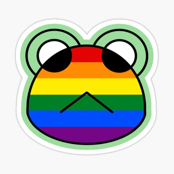 "Gay Pride Flag LGBTQ Frog" Sticker by cookiieenan | Redbubble