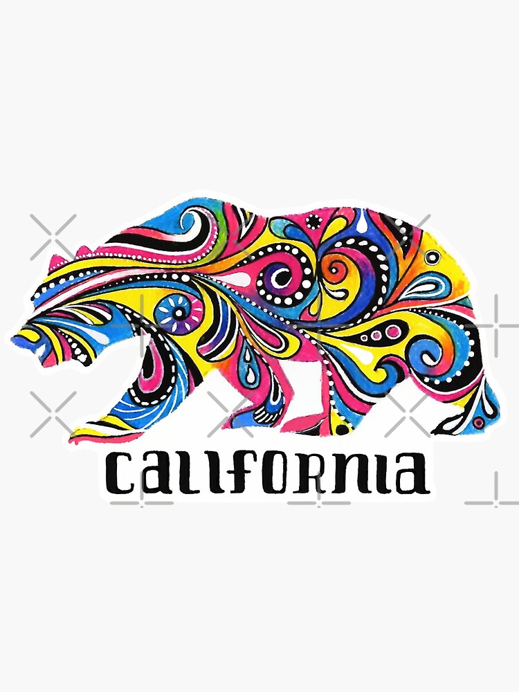 "California Bear" Sticker for Sale by aiphan | Redbubble