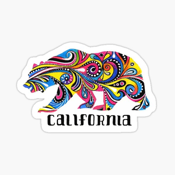 "California Bear" Sticker for Sale by aiphan | Redbubble