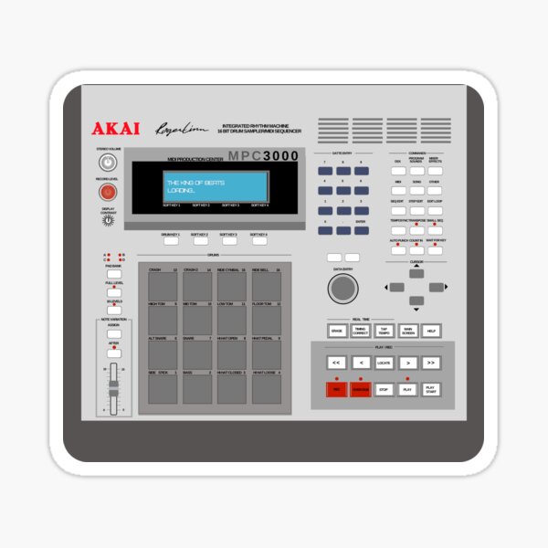 "MPC 3000 High Quality Vector" Sticker for Sale by MERCHWITHLOVE ...