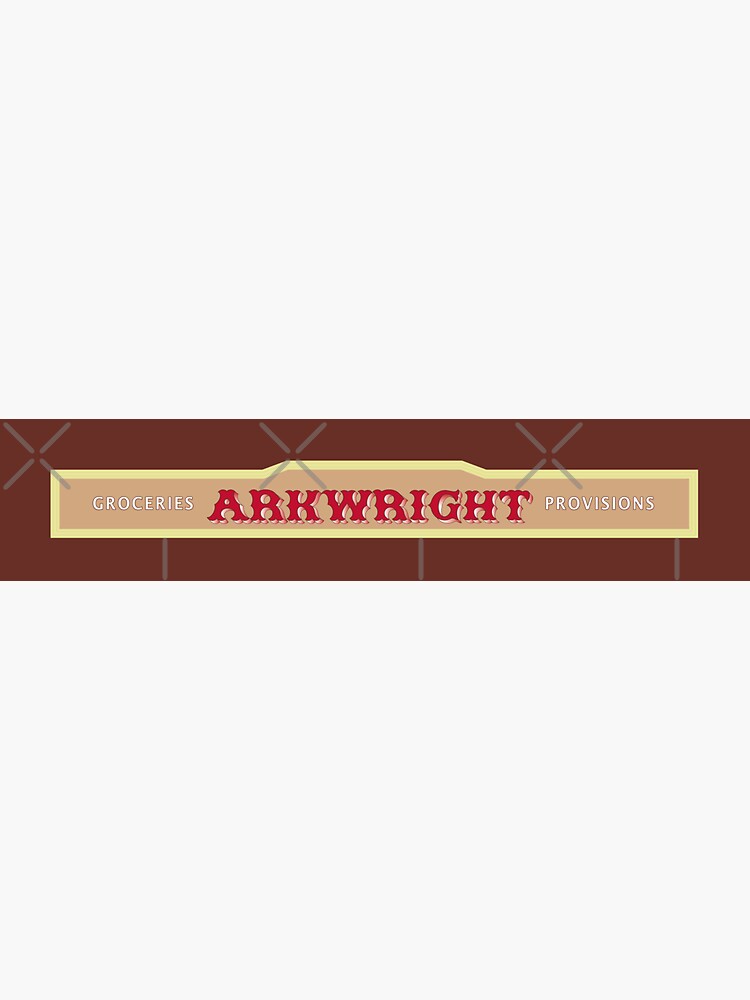 "Arkwright's Shop Sign" Sticker for Sale by ChrisOrton | Redbubble