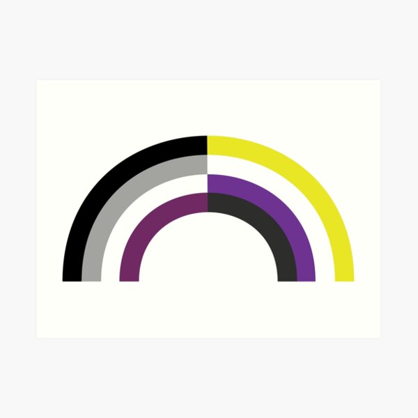 "Non-Binary Asexual Rainbow" Art Print for Sale by hamsters | Redbubble