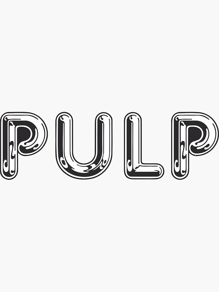 "PULP LOGO" Sticker for Sale by Ovnil | Redbubble