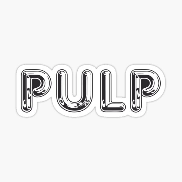 "PULP LOGO" Sticker for Sale by Ovnil | Redbubble