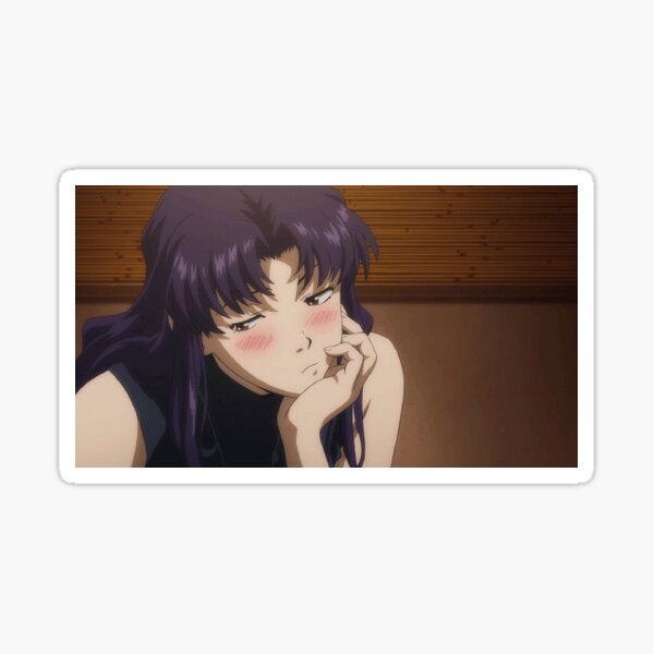 "Misato" Sticker by Guernicaaa | Redbubble