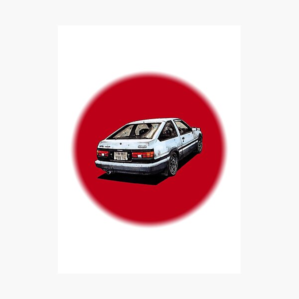 "Initial D AE86 Japan Flag" Photographic Print for Sale by Ivannart ...
