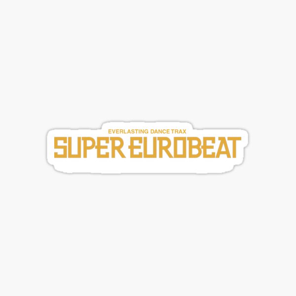 "Super Eurobeat" Sticker by Ivannart | Redbubble
