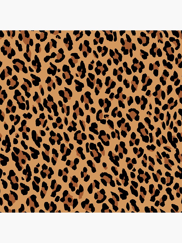 "Tan Leopard Print " Sticker for Sale by newburyboutique | Redbubble