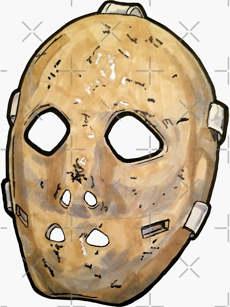 "Bower Mask" Sticker by InkGoals | Redbubble