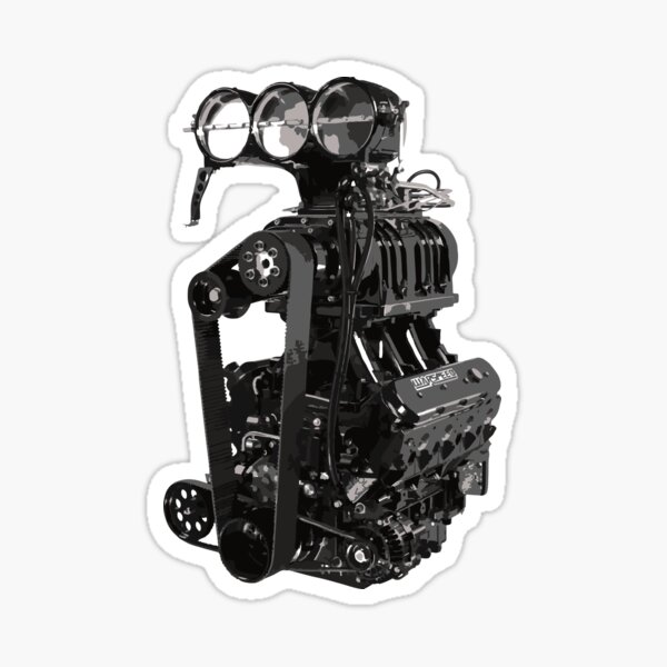 "Supercharged LS V8 Engine" Sticker for Sale by HoskingInd | Redbubble