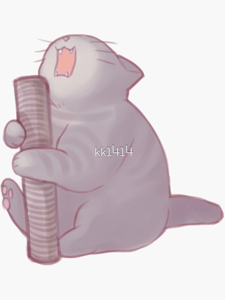 "Chumby Cat Yelling Meme" Sticker by kk1414 | Redbubble