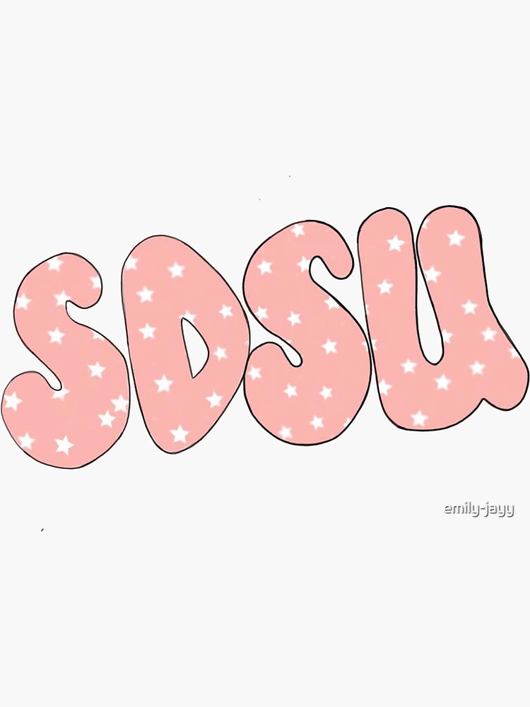 "sdsu sticker" Sticker by emily-jayy | Redbubble