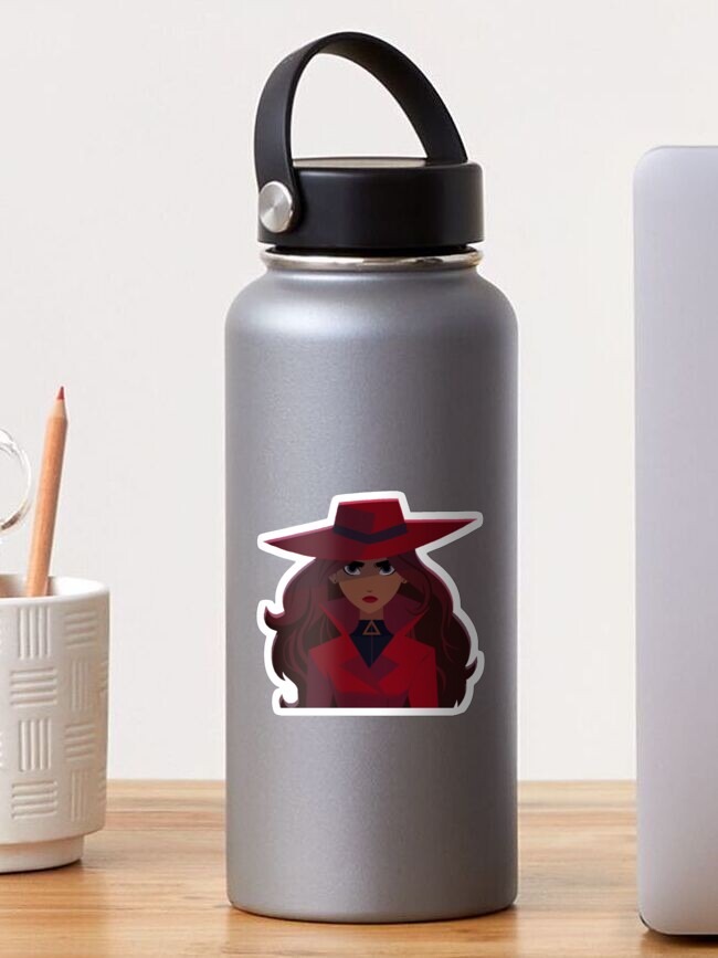"Carmen Sandiego Classic Look Intense" Sticker for Sale by PizzaHorse ...