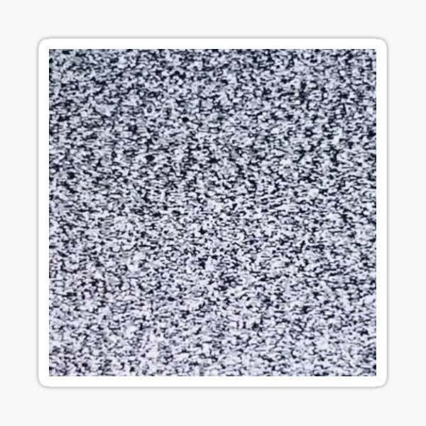 "TV static" Sticker for Sale by bootlegshits | Redbubble