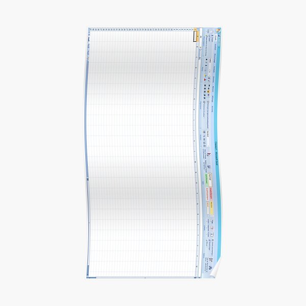 "Excel spreadsheet 2007" Poster by ghjura | Redbubble